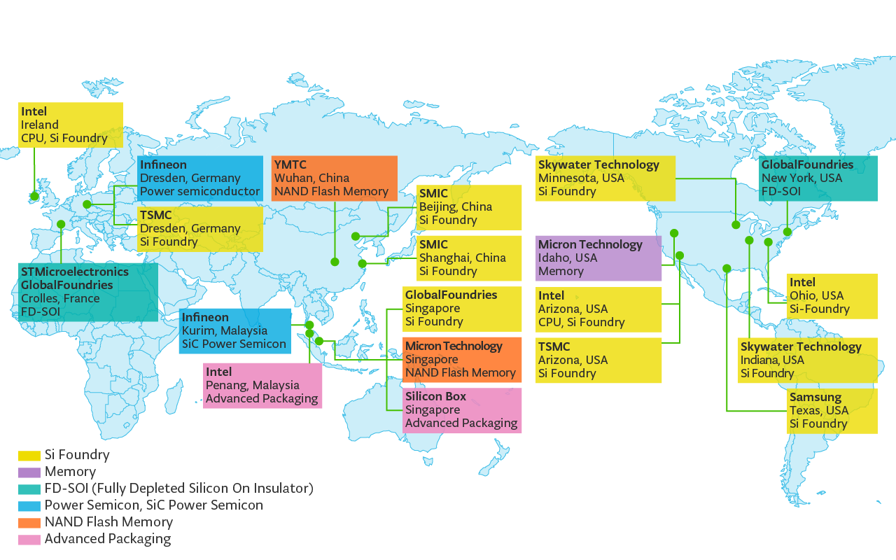 The Latest Trends in Semiconductor Fabrication Plants Around the World ...